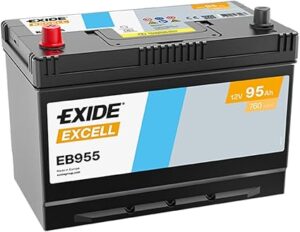 Exide EB955 12V 95Ah Car Battery – High Performance & Reliability